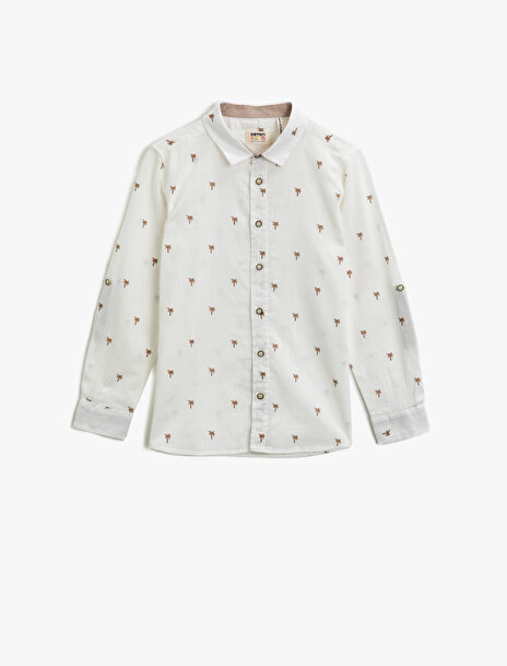 Koton Erkek Çocuk Klasik Yaka Uzun Kollu Pamuklu Desenli Gömlek Koton Erkek Çocuk Klasik Yaka Uzun Kollu Pamuklu Desenli Gömlek