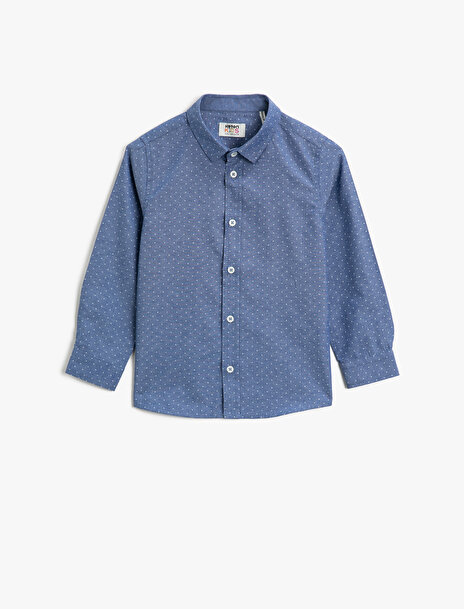 Koton Erkek Çocuk Puantiyeli Klasik Yaka Uzun Kollu Pamuklu Gömlek Koton Erkek Çocuk Puantiyeli Klasik Yaka Uzun Kollu Pamuklu Gömlek