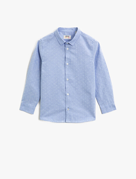 Koton Erkek Çocuk Puantiyeli Pamuklu Klasik Yaka Uzun Kollu Gömlek Koton Erkek Çocuk Puantiyeli Pamuklu Klasik Yaka Uzun Kollu Gömlek