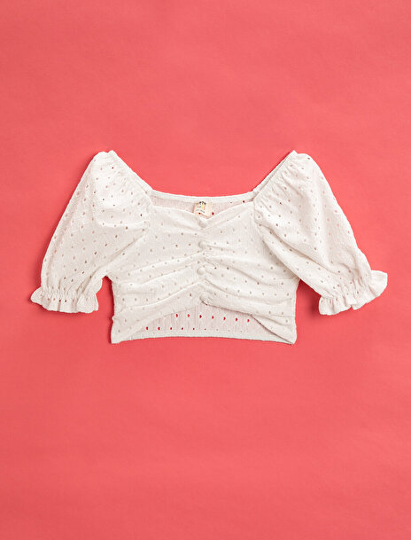 Koton Kız Çocuk Düğmeli Bluz Koton Kız Çocuk Düğmeli Bluz