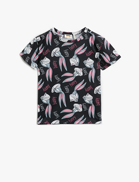Koton Kız Çocuk Bugs Bunny Tişört Kısa Kollu Bisiklet Yaka Lisanslı Baskılı Koton Kız Çocuk Bugs Bunny Tişört Kısa Kollu Bisiklet Yaka Lisanslı Baskılı