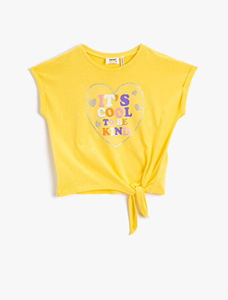 Koton Kız Çocuk Işıkta Değişen Tişört Bisiklet Yaka Kısa Kollu Pamuklu Koton Kız Çocuk Işıkta Değişen Tişört Bisiklet Yaka Kısa Kollu Pamuklu