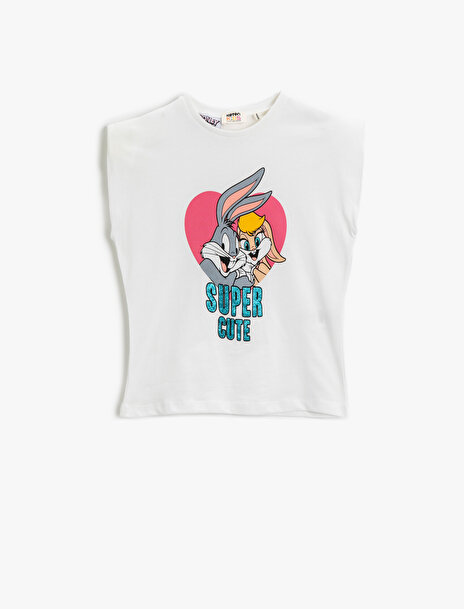 Koton Kız Çocuk Space Jam  Tişört Lisanslı Baskılı Pamuklu Koton Kız Çocuk Space Jam  Tişört Lisanslı Baskılı Pamuklu