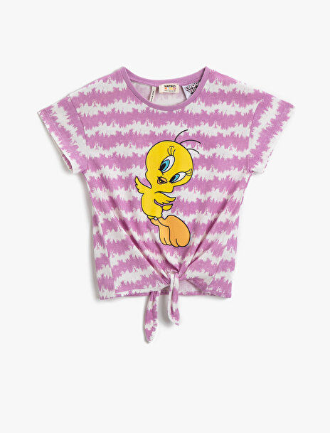 Koton Kız Çocuk Tweety Tişört Lisanslı Pamuklu