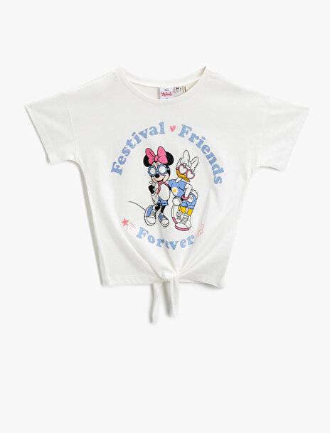 Koton Kız Çocuk Minnie Mouse Tişört Lisanslı Pamuklu