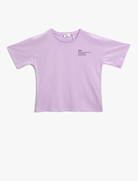 Koton Kız Çocuk Respect Life - Yaşama Saygı - Baskılı Tişört Pamuklu Koton Kız Çocuk Respect Life - Yaşama Saygı - Baskılı Tişört Pamuklu