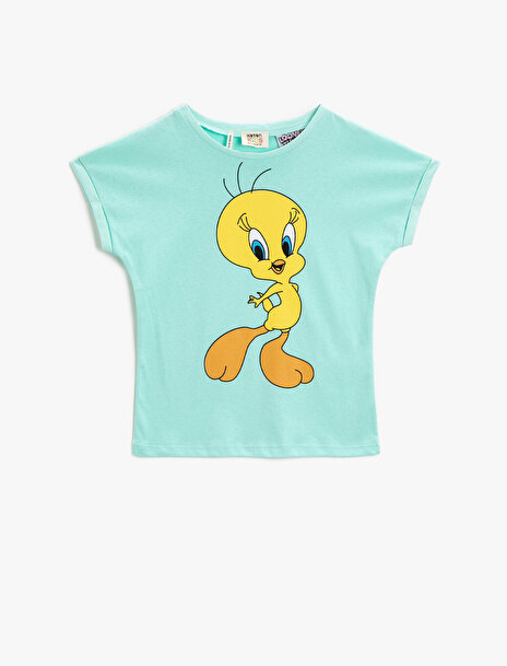 Koton Kız Çocuk Tweety Tişört Lisanslı Pamuklu