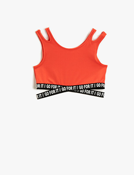 Koton Kız Çocuk Omuz Detaylı Spor Sütyeni