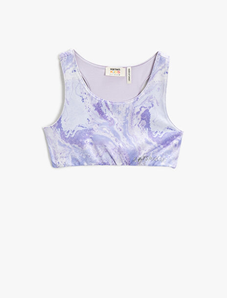 Koton Kız Çocuk Batik Desenli Crop Top