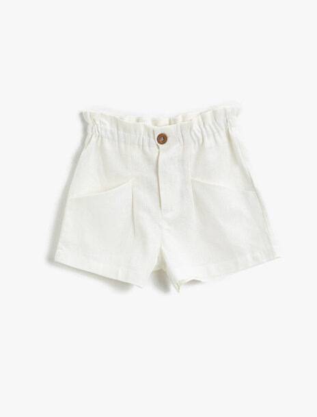 Koton Kız Çocuk Keten Şort