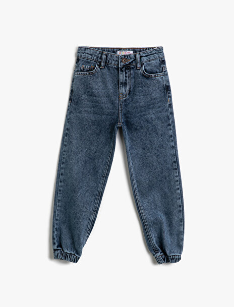 Koton Kız Çocuk Normal Bel Pamuklu Jogger Jean Pantolon Koton Kız Çocuk Normal Bel Pamuklu Jogger Jean Pantolon