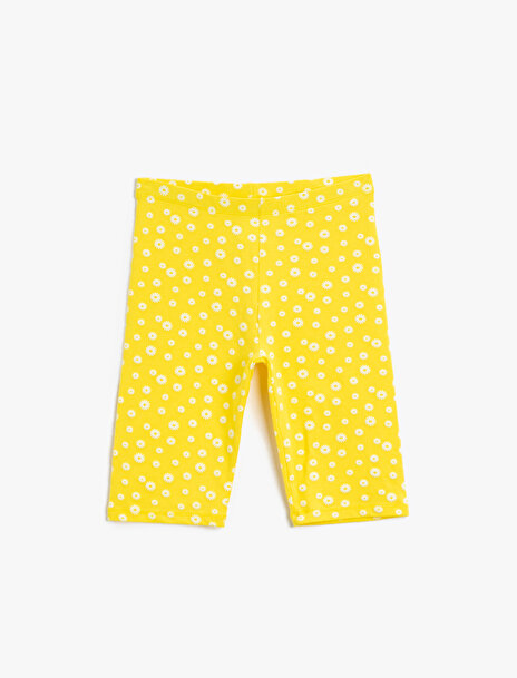 Koton Kız Çocuk Desenli Tayt  Pamuklu