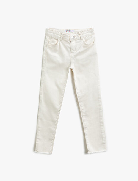 Koton Kız Çocuk Pamuklu Basic Cepli Jean Pantolon