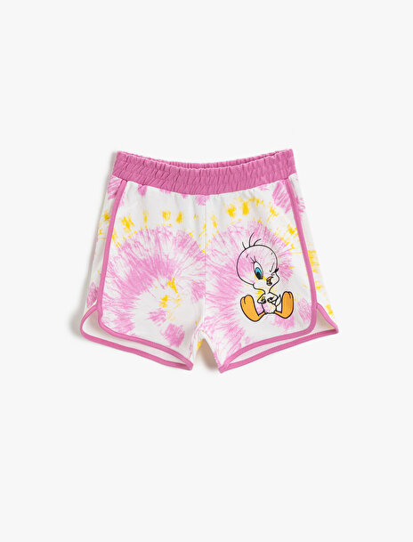 Koton Kız Çocuk Tweety Şort Lisanslı Pamuklu