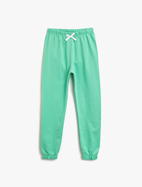 Koton Kız Çocuk Pamuklu Beli Lastikli Basic Eşofman Altı