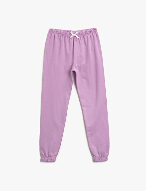 Koton Kız Çocuk Pamuklu Beli Lastikli Basic Eşofman Altı