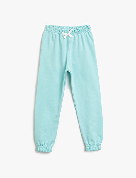 Koton Kız Çocuk Pamuklu Beli Lastikli Basic Eşofman Altı