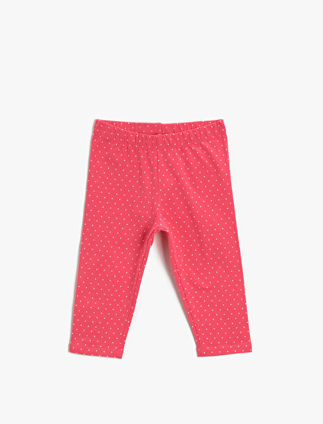 Koton Kız Çocuk Puantiyeli Tayt Pamuklu