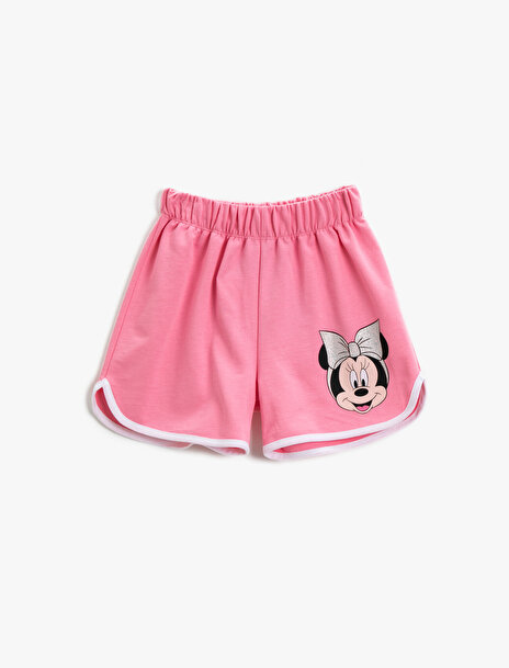 Koton Kız Çocuk Minnie Mouse Şort Lisanslı Pamuklu