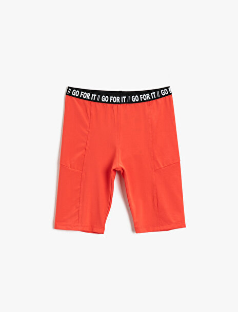 Koton Kız Çocuk Biker Tayt Şeritli