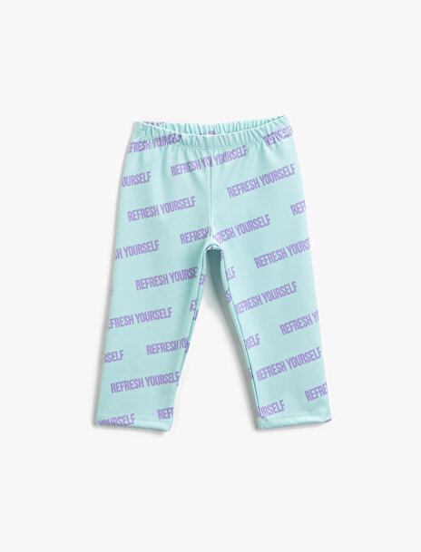 Koton Kız Çocuk Sloganlı Tayt Koton Kız Çocuk Sloganlı Tayt