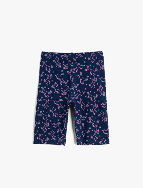 Koton Kız Çocuk Desenli Tayt Pamuklu