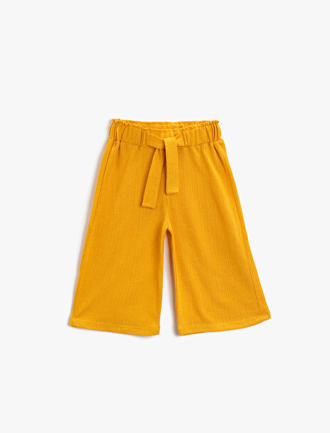 Koton Kız Çocuk Bol Kesim Pantolon Bol Paça Beli Bağlamalı