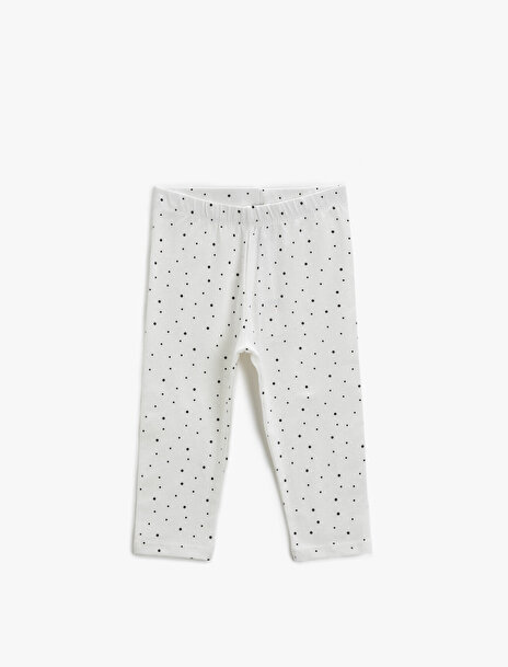 Koton Kız Çocuk Puantiyeli Tayt Pamuklu