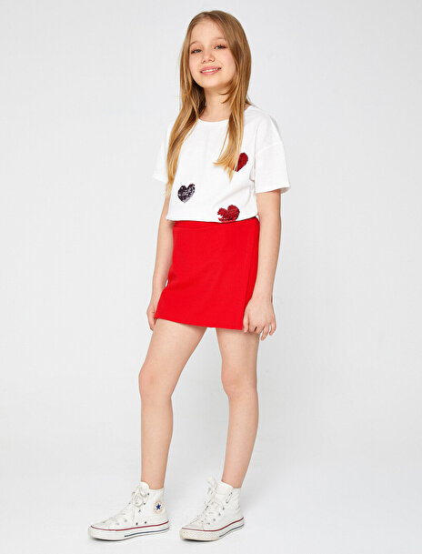 Koton Kız Çocuk Şort Etek Basic Normal Bel