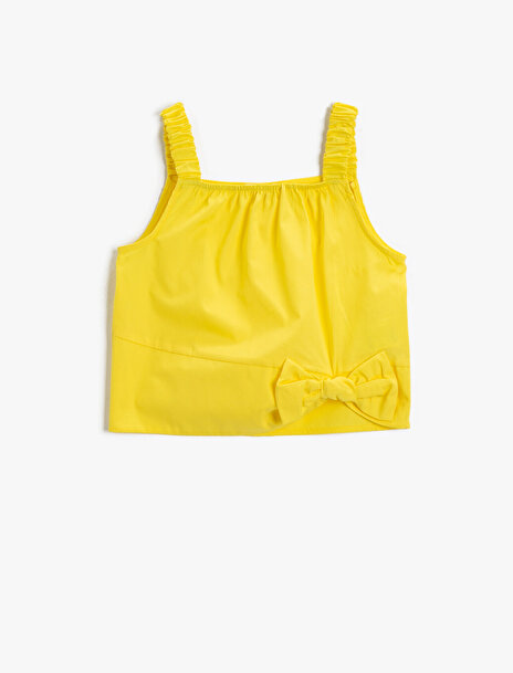 Koton Kız Çocuk Kurdele Detaylı Bluz Askılı Pamuklu