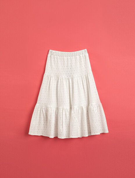 Koton Kız Çocuk Dantel Etek Güpür