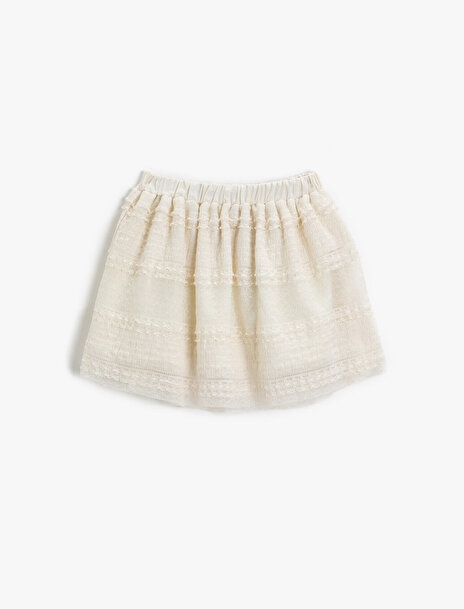 Koton Kız Çocuk Dantelli Etek