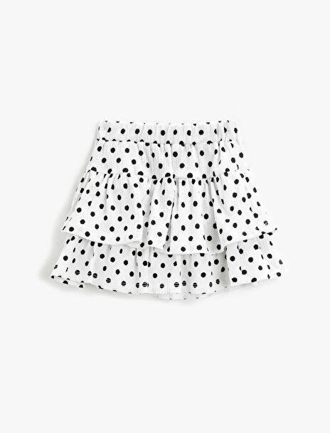 Koton Kız Çocuk Puantiyeli Etek Fırfırlı