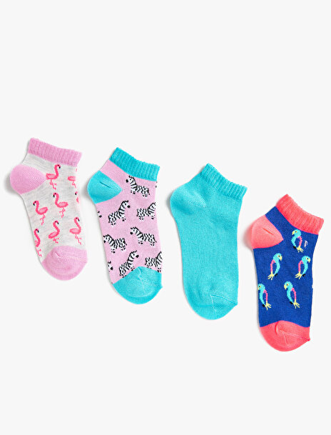 Koton Kız Çocuk Kız Çocuk Hayvan Desenli Çorap Seti Pamuklu Koton Kız Çocuk Kız Çocuk Hayvan Desenli Çorap Seti Pamuklu