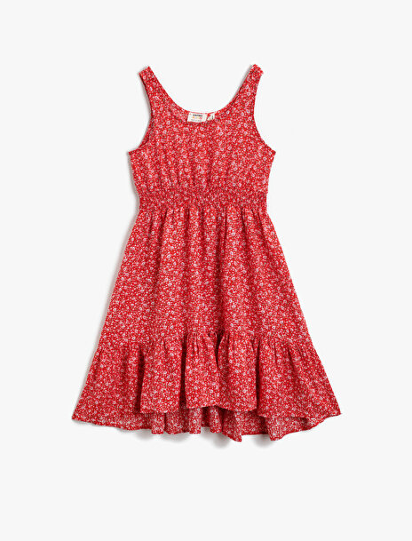 Koton Kız Çocuk Çiçekli Yazlık Elbise Askili