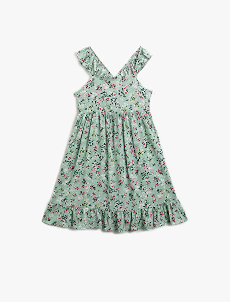 Koton Kız Çocuk Çiçekli Yazlık Elbise Kolsuz Koton Kız Çocuk Çiçekli Yazlık Elbise Kolsuz