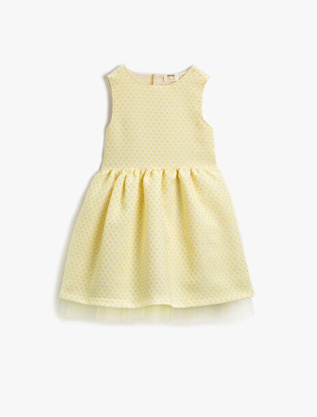 Koton Kız Çocuk Çiçekli Yazlık Elbise Bisiklet Yaka