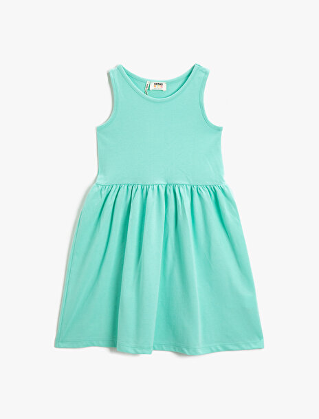 Koton Kız Çocuk Pilili Yazlık Elbise Pamuklu Koton Kız Çocuk Pilili Yazlık Elbise Pamuklu