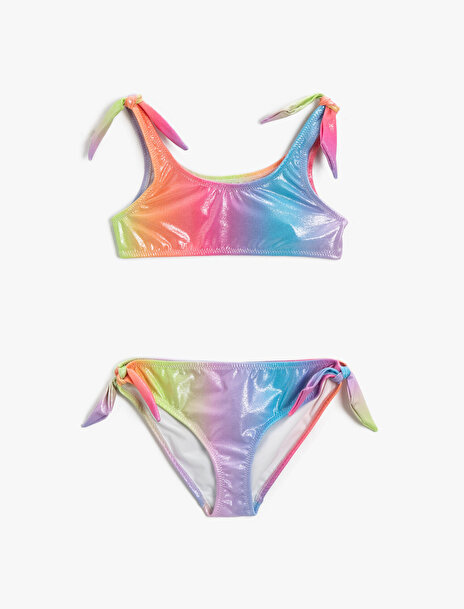Koton Kız Çocuk Bağlama Detaylı Bikini Takım