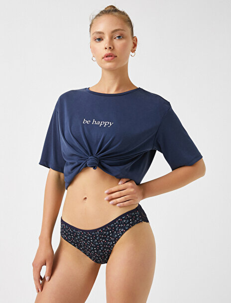 Koton Kadın Pamuklu Çiçek Desenli Brazilian Külot