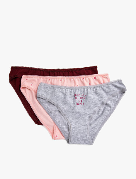 Koton Kadın Külot Seti 3'lü Pamuklu