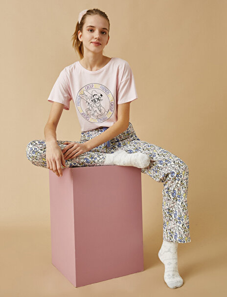 Koton Kadın Looney Tunes Lisanslı Baskılı Pamuklu Pijama Takımı