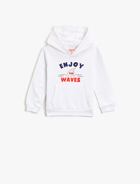 Koton Erkek Çocuk Yazılı Baskılı Kanguru Cepli Kapüşonlu Pamuklu Sweatshirt Koton Erkek Çocuk Yazılı Baskılı Kanguru Cepli Kapüşonlu Pamuklu Sweatshirt