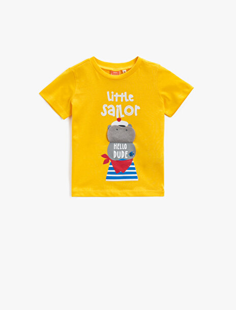 Koton Erkek Çocuk Baskılı Tişört Yazılı Pamuklu