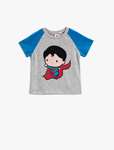 Koton Erkek Çocuk Superman Tişört Lisanslı Baskılı Pamuklu
