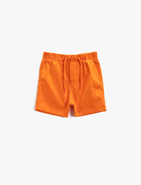 Koton Erkek Çocuk Cepli Şort Pamuklu Beli Bağlamalı Basic Koton Erkek Çocuk Cepli Şort Pamuklu Beli Bağlamalı Basic