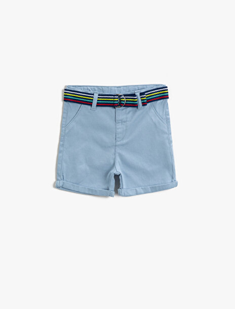 Koton Erkek Çocuk Kemerli Şort