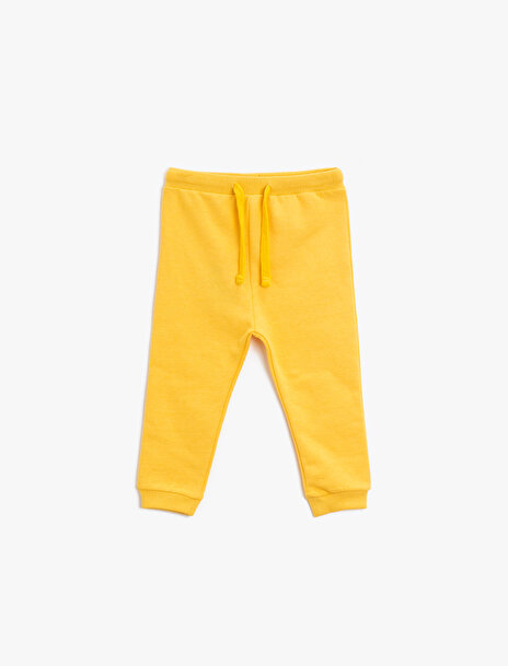 Koton Erkek Çocuk Basic Beli Bağlamalı Pamuklu Eşofman Altı