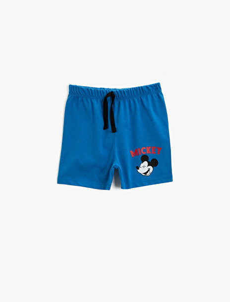 Koton Erkek Çocuk Mickey Mouse Şort Lisanslı Pamuklu
