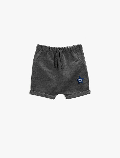 Koton Erkek Çocuk Şort Pamuklu Amblemli Koton Erkek Çocuk Şort Pamuklu Amblemli
